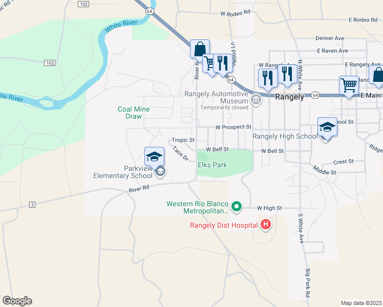 927 West Bell Street, Rangely CO - Walk Score