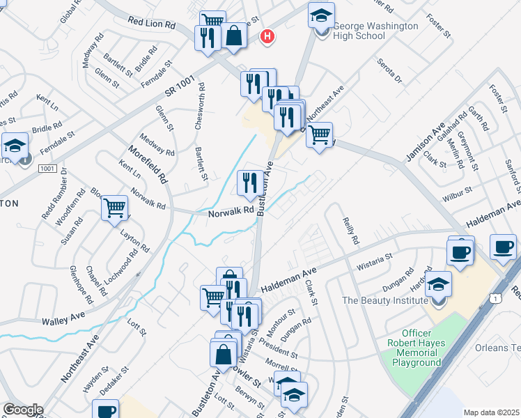 Bustleton Ave & Norwalk Rd, Philadelphia PA - Walk Score