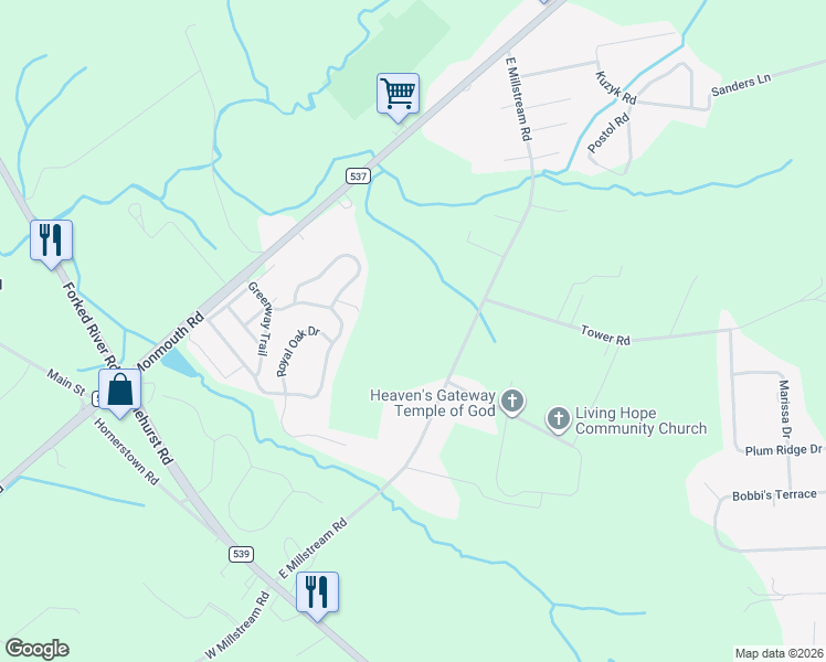 359 East Millstream Road, Plumsted Township NJ - Walk Score