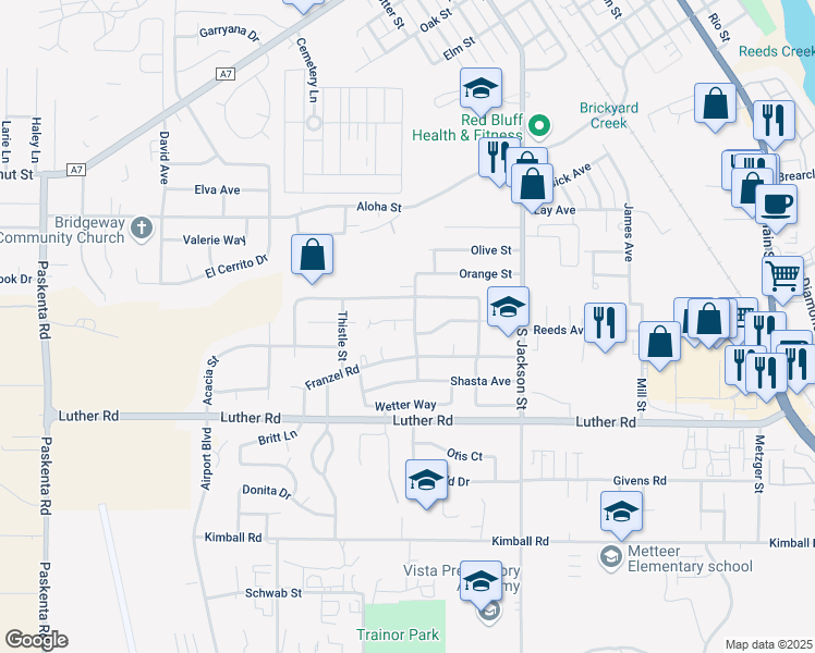1125 Delphinium Street, Red Bluff CA - Walk Score