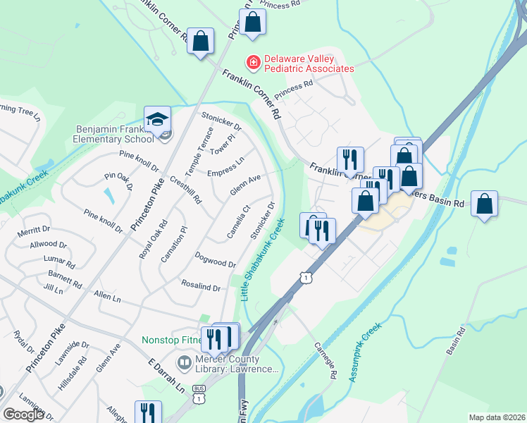 43 Stonicker Drive, Lawrence Township NJ - Walk Score