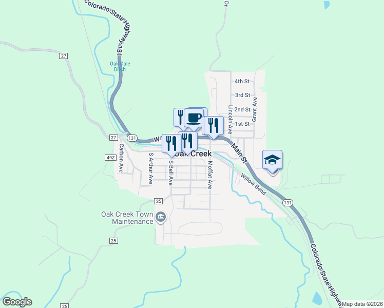201 South Sharp Avenue, Oak Creek CO - Walk Score