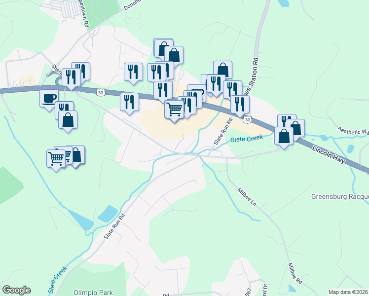 215 Old Route 30, Greensburg PA - Walk Score