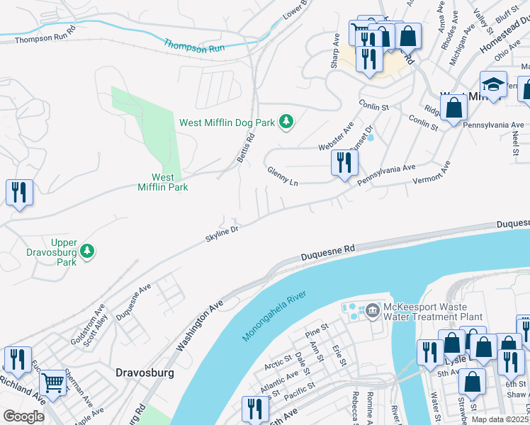 2814 Skyline Drive, West Mifflin PA - Walk Score