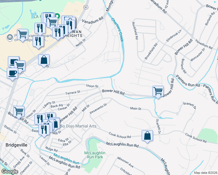 1429 Bower Hill Road, Bridgeville PA - Walk Score