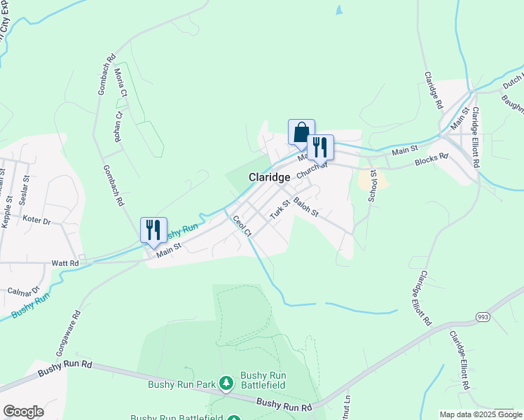 2202 Church Street, Claridge PA - Walk Score