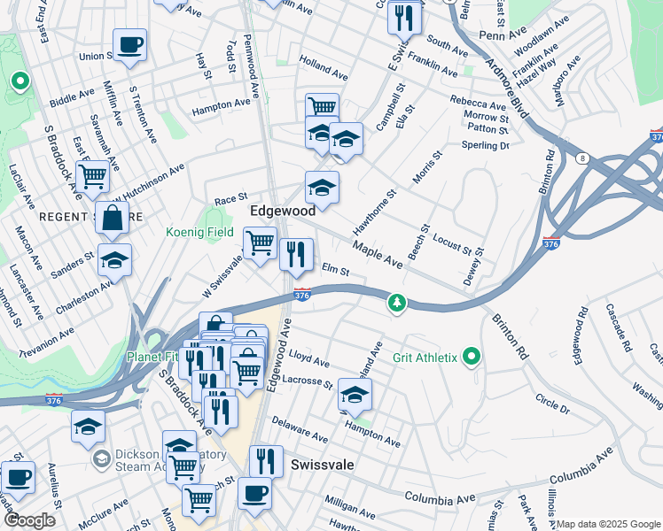 207 Elm Street, Edgewood PA - Walk Score
