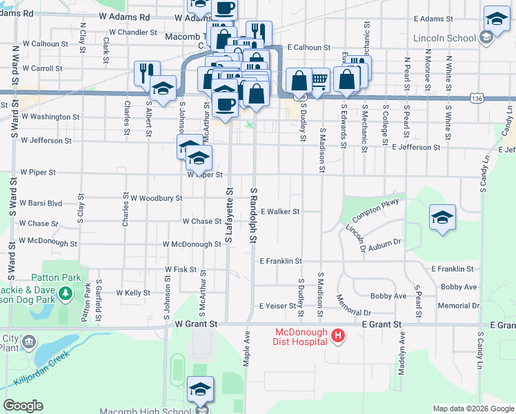 214 East Walker Street, Macomb IL - Walk Score