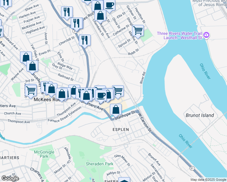 205 Locust Street, McKees Rocks PA - Walk Score