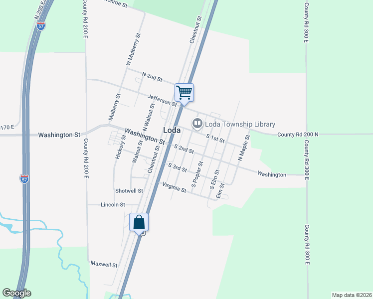201 South 2nd Street, Loda IL - Walk Score