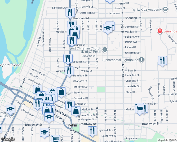 North 10th Street, Pekin IL - Walk Score