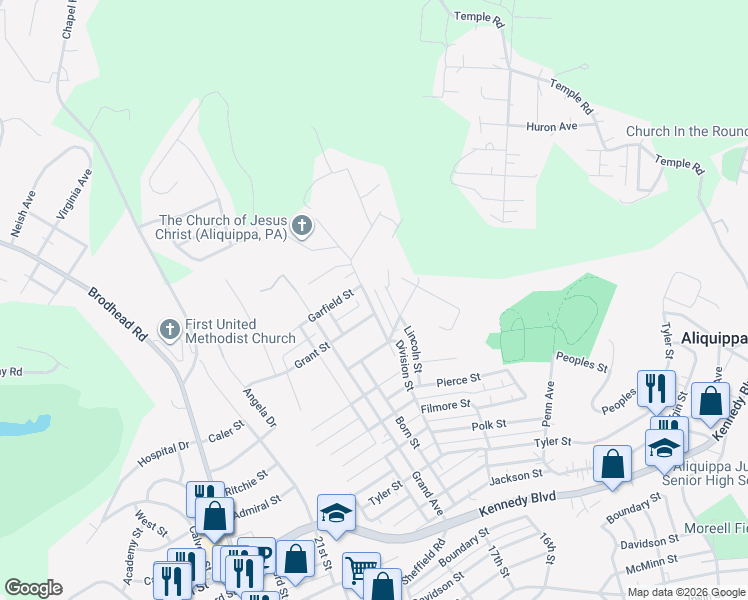 724 Division Street, Aliquippa PA - Walk Score