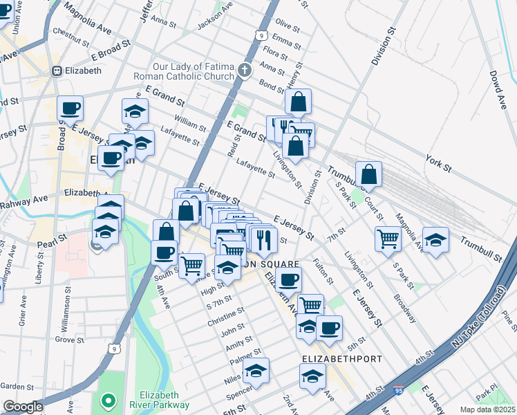 863 East Jersey Street, Elizabeth NJ - Walk Score