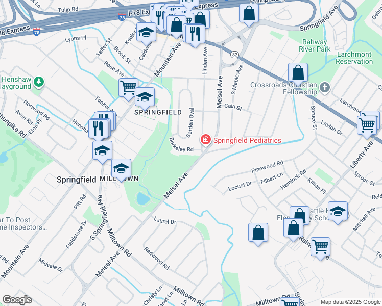 7 Berkeley Road, Springfield NJ - Walk Score