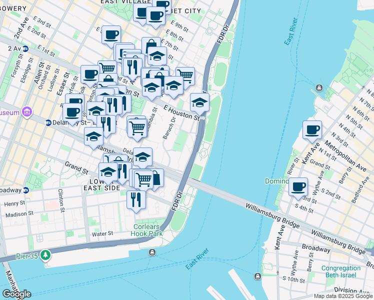 555 FDR Drive, New York NY - Walk Score