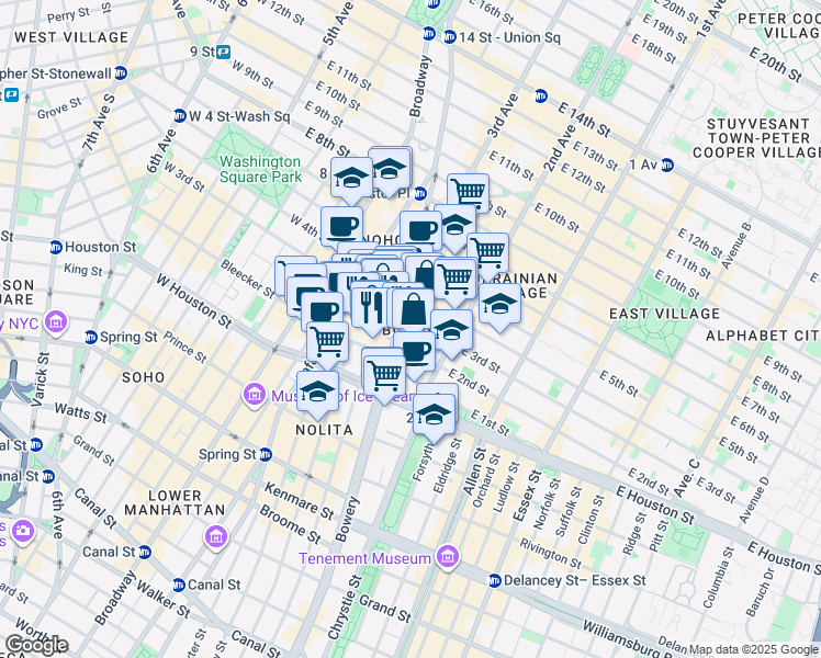 Bowery New York City Map