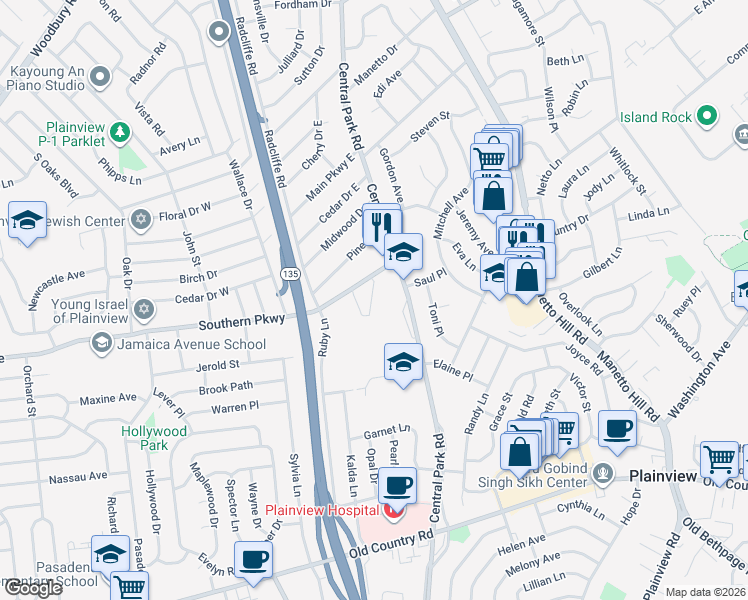 121 Central Park Road, Plainview NY - Walk Score