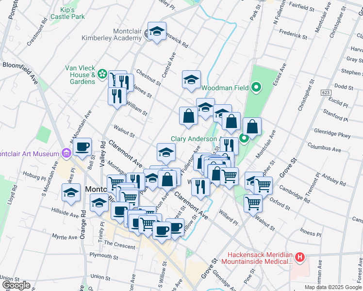 Street Map Of Montclair