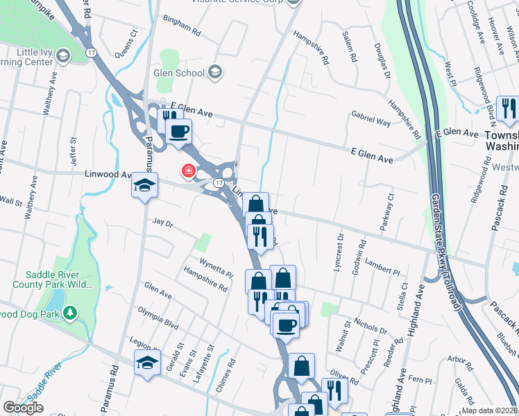 Linwood Avenue, Paramus NJ - Walk Score