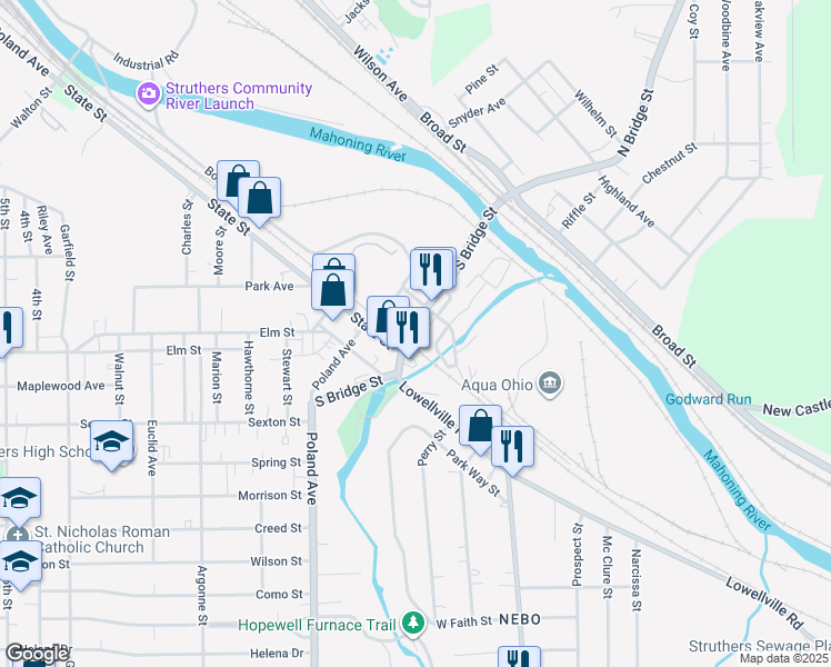 130 South Bridge Street, Struthers OH - Walk Score