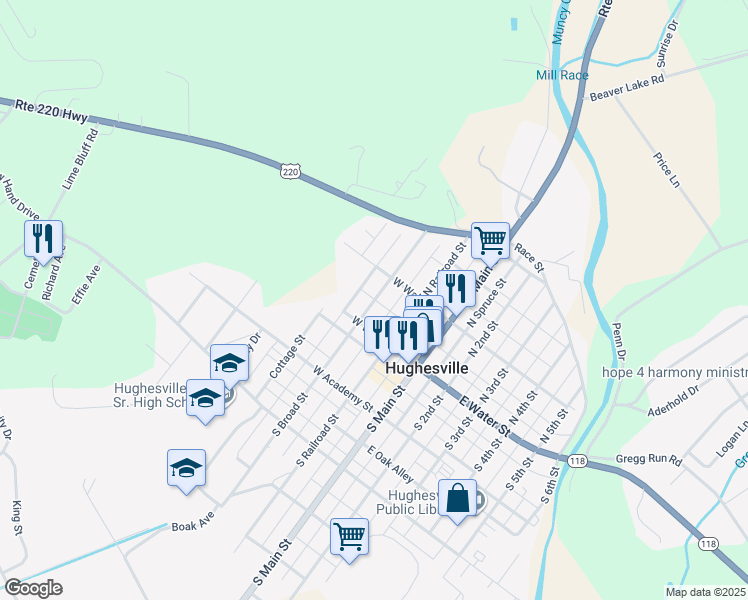 45 North Broad Street, Hughesville PA - Walk Score