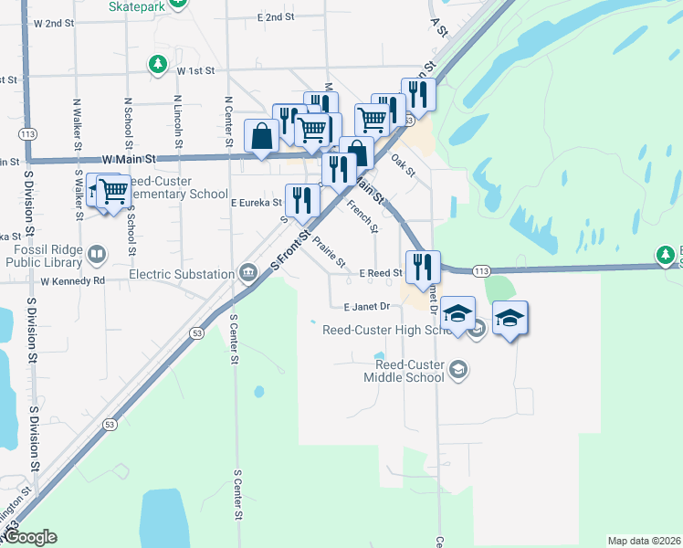 128 East Reed Street, Braidwood IL - Walk Score