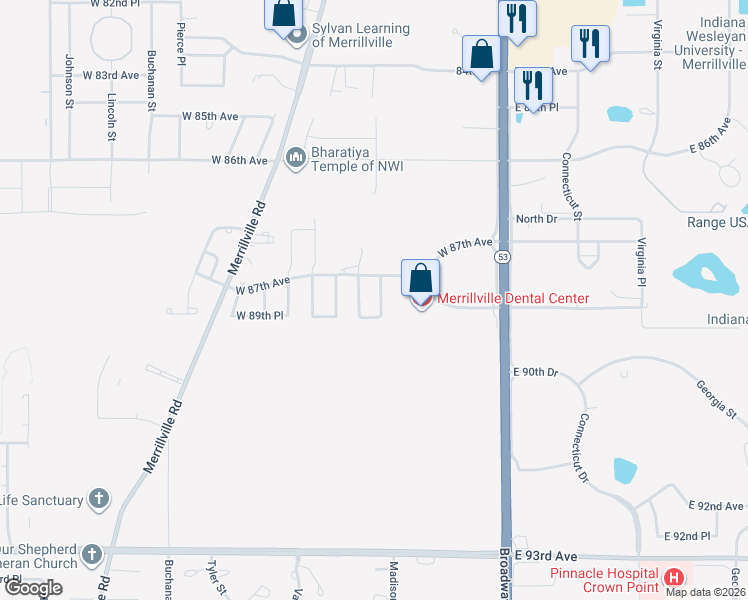 8760 Madison Street, Merrillville IN - Walk Score