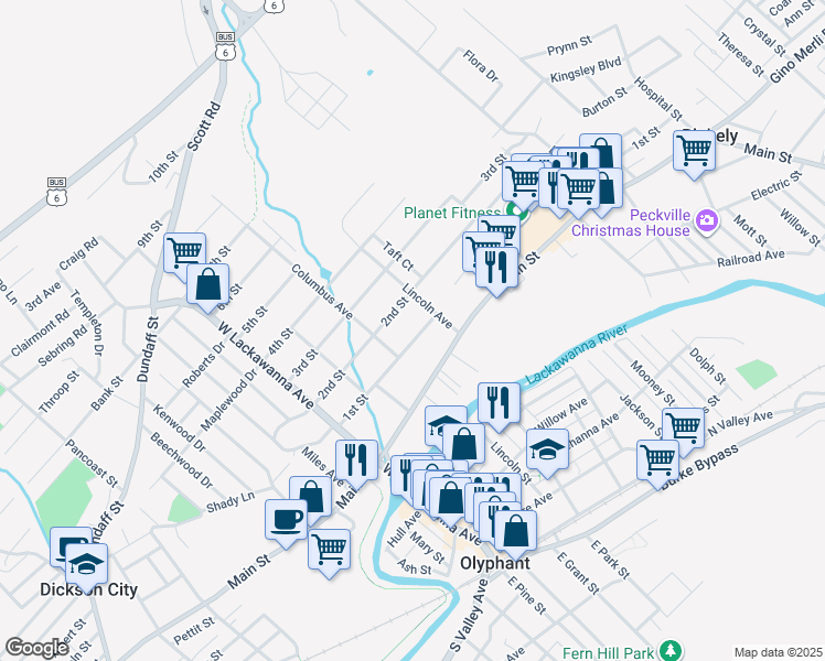 321 1st Street, Blakely PA - Walk Score