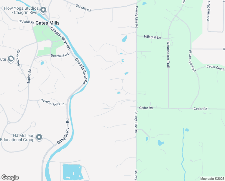 1820 County Line Road, Gates Mills OH - Walk Score