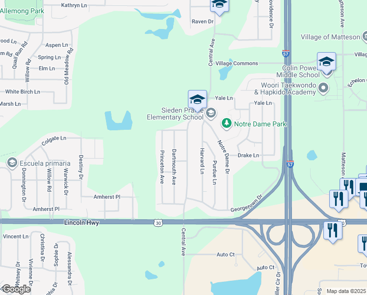 830 Central Avenue, Matteson IL - Walk Score