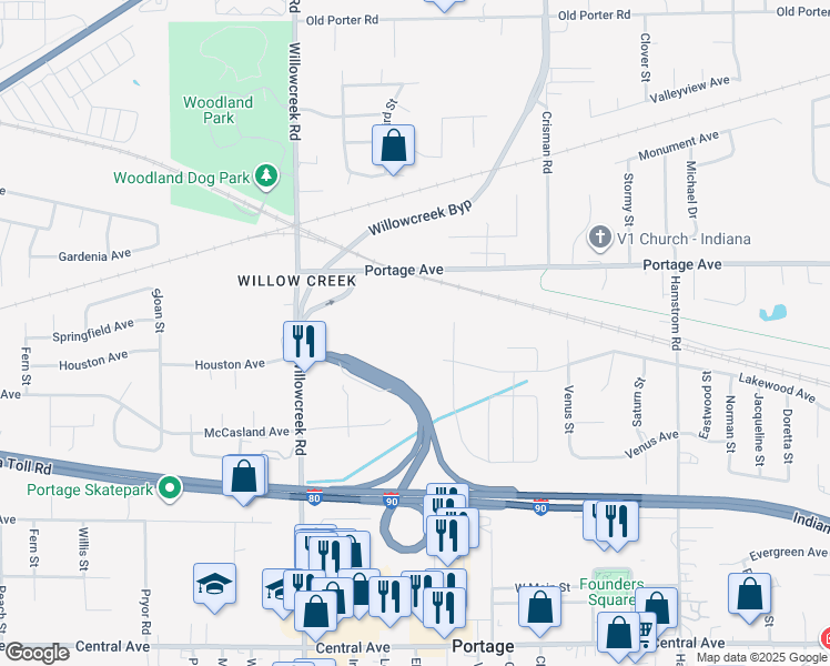 Portage IN - Walk Score