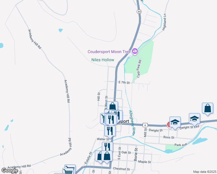 602 North West Street, Coudersport PA - Walk Score