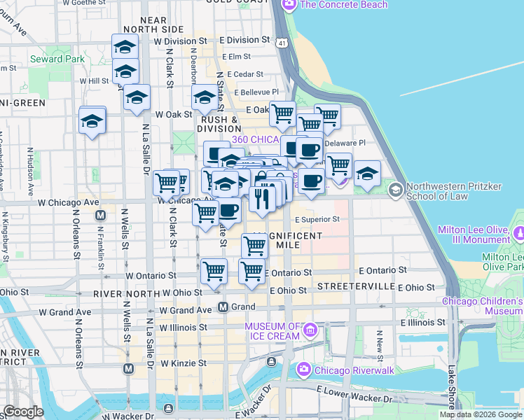 744 North Rush Street, Chicago IL - Walk Score