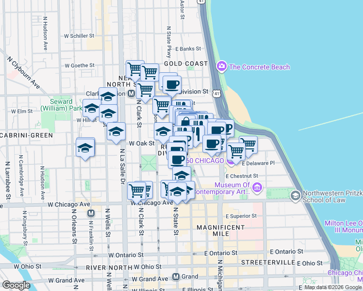 15 East Oak Street, Chicago IL - Walk Score