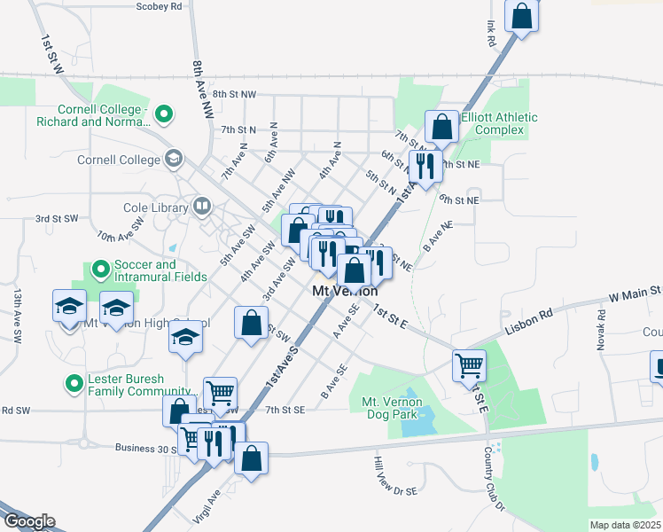 117 1st Street Northwest, Mount Vernon IA - Walk Score