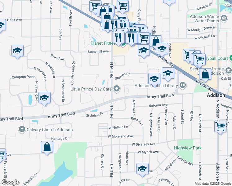 233 North Mill Road, Addison IL - Walk Score