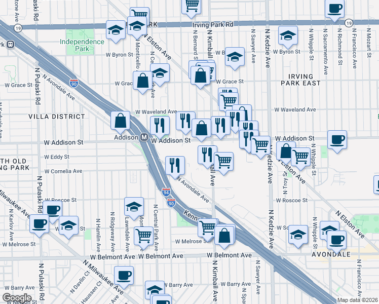 3443 West Addison Street, Chicago IL - Walk Score