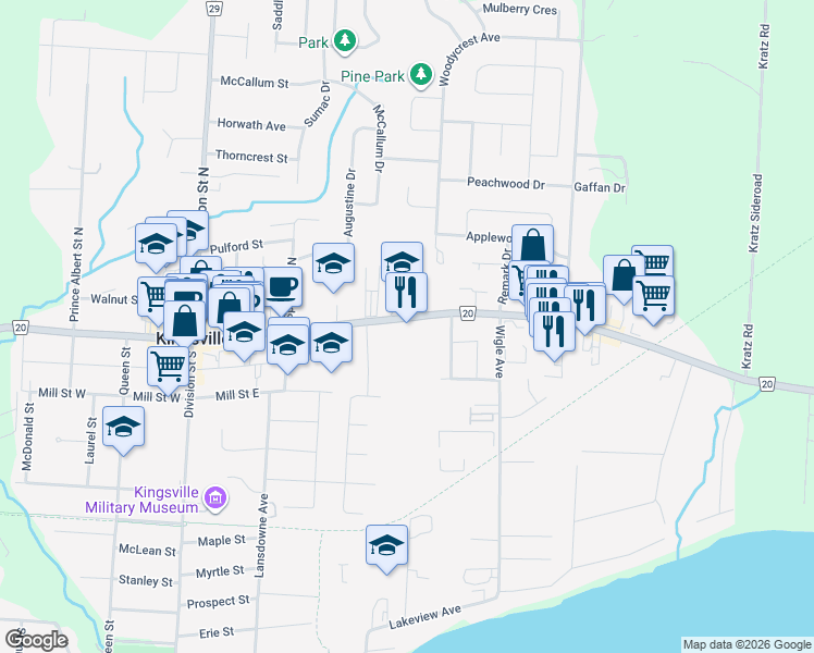 183 Main Street East, Kingsville ON - Walk Score