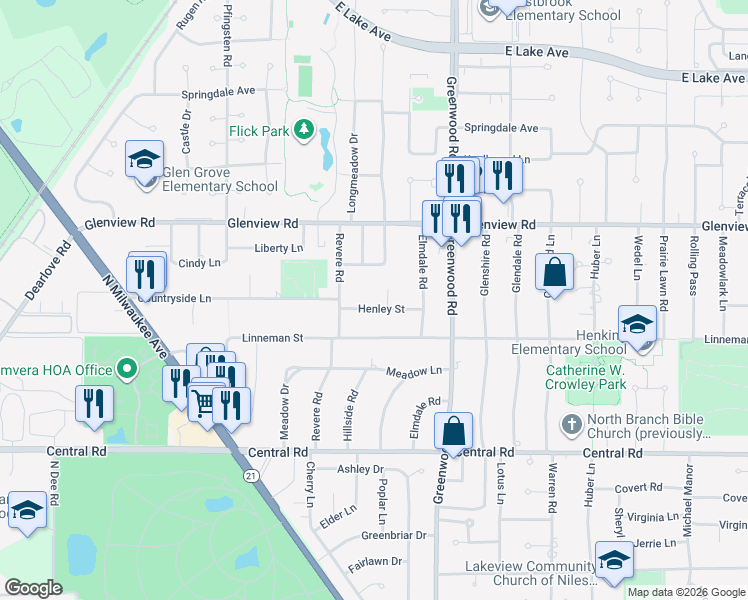 3410 Henley Street, Glenview IL - Walk Score