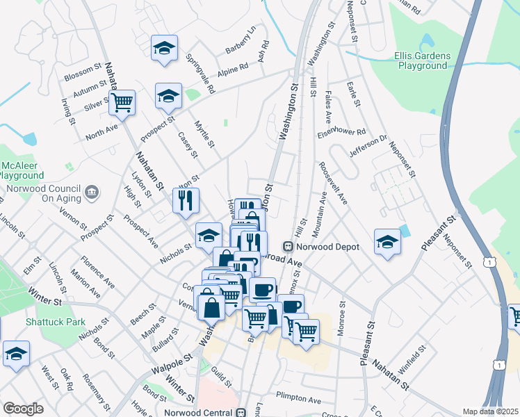 459 Washington Street, Norwood MA - Walk Score