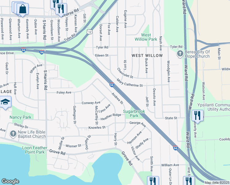 1415 Andrea Street, Ypsilanti MI - Walk Score