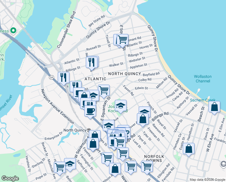 110 East Squantum Street, Quincy MA - Walk Score