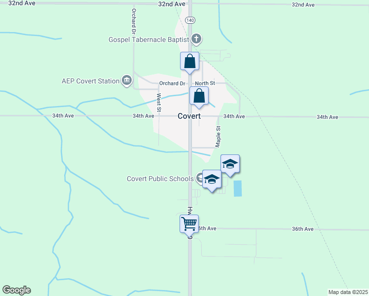 34526 Michigan 140, Covert MI - Walk Score