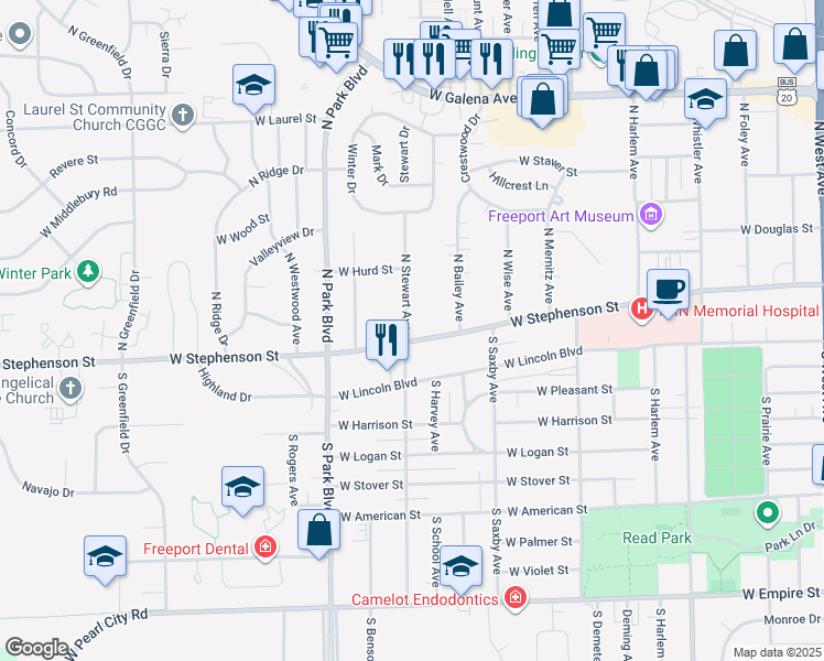 1448 West Stephenson Street, Freeport IL - Walk Score