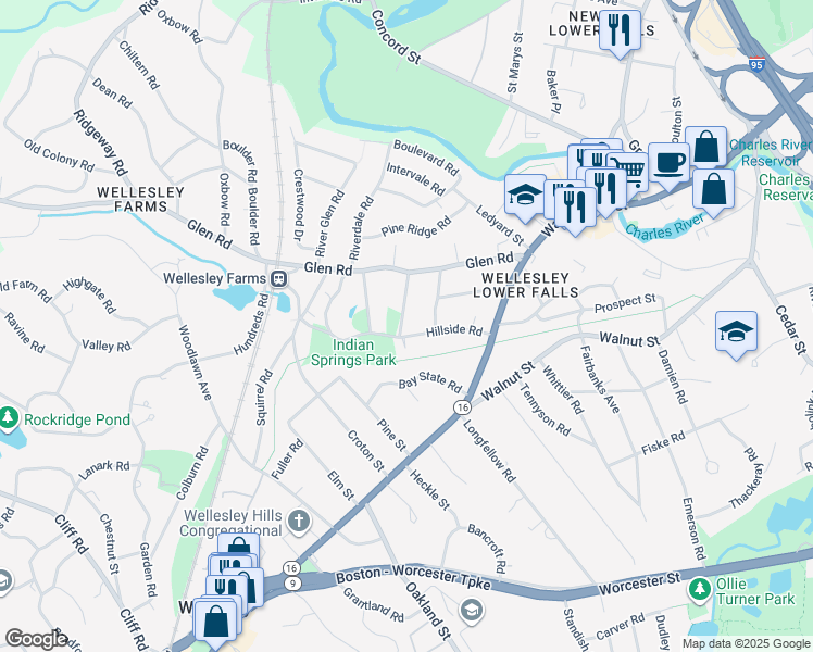 37 Hillside Road, Wellesley MA - Walk Score