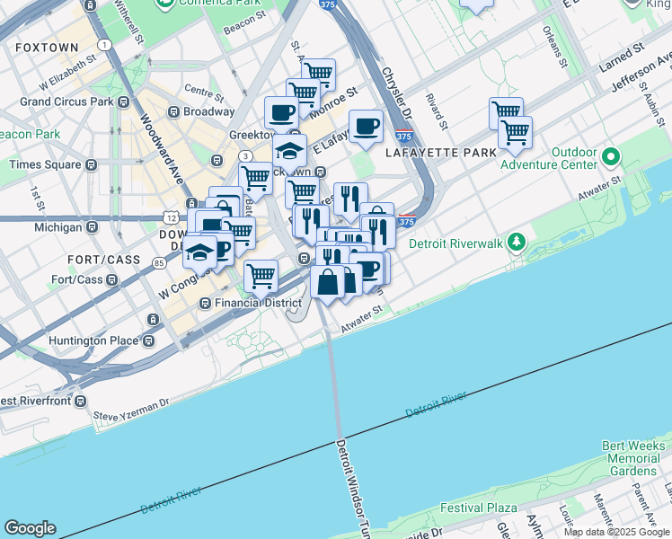 400 Renaissance Center, Detroit MI - Walk Score