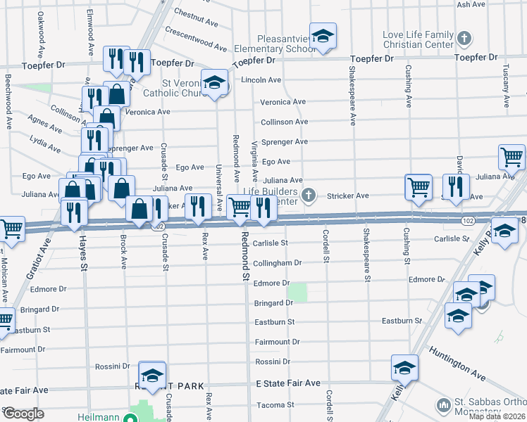16085 East 8 Mile Road, Detroit MI - Walk Score
