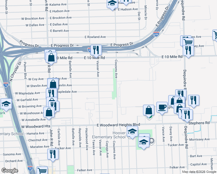 966 East Shevlin Avenue, Hazel Park MI - Walk Score