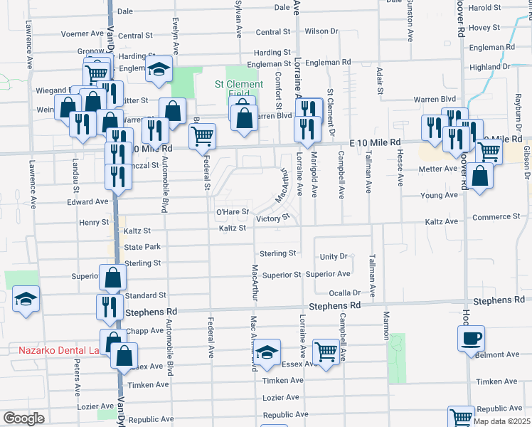 24530 MacArthur, Center Line MI - Walk Score
