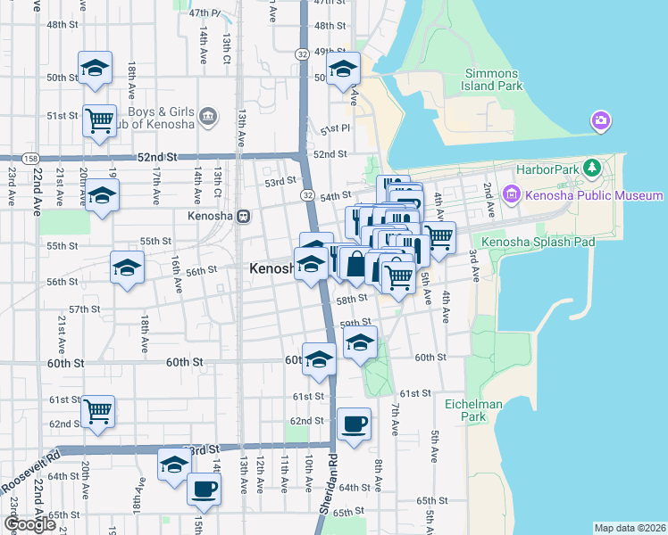 5605 Sheridan Road, Kenosha WI - Walk Score
